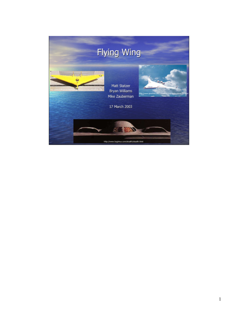 Flying Wing Flying Wing | PDF | Aerospace | Transport