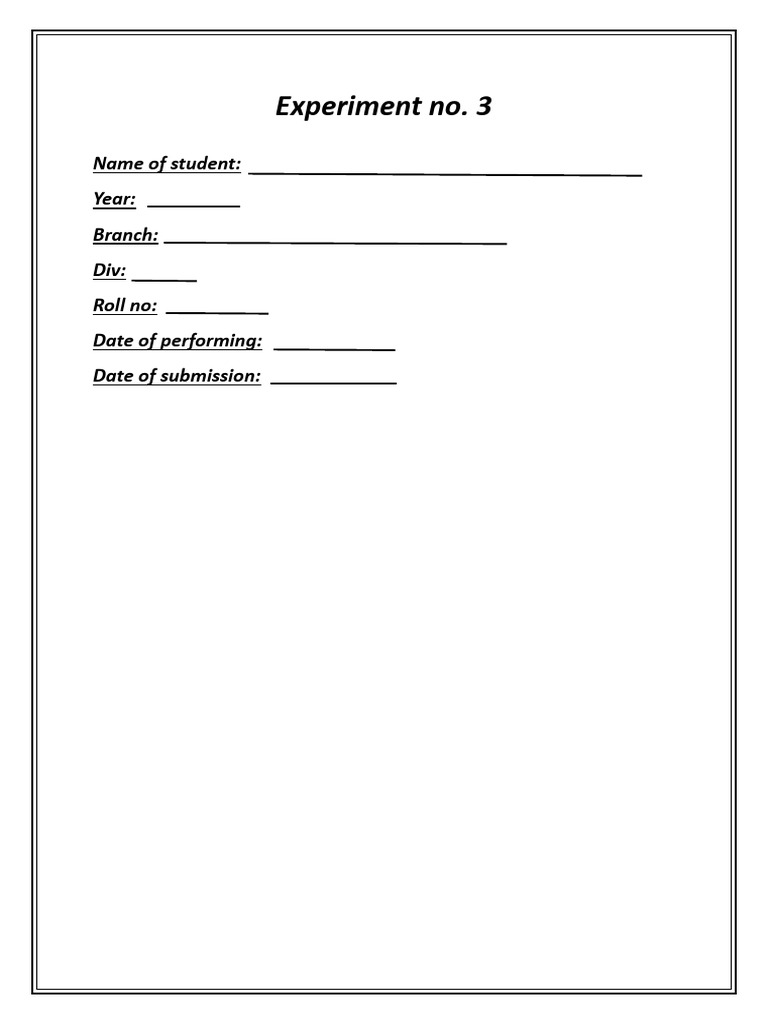 Experiment No 3 | PDF | Computer Programming | Software Engineering
