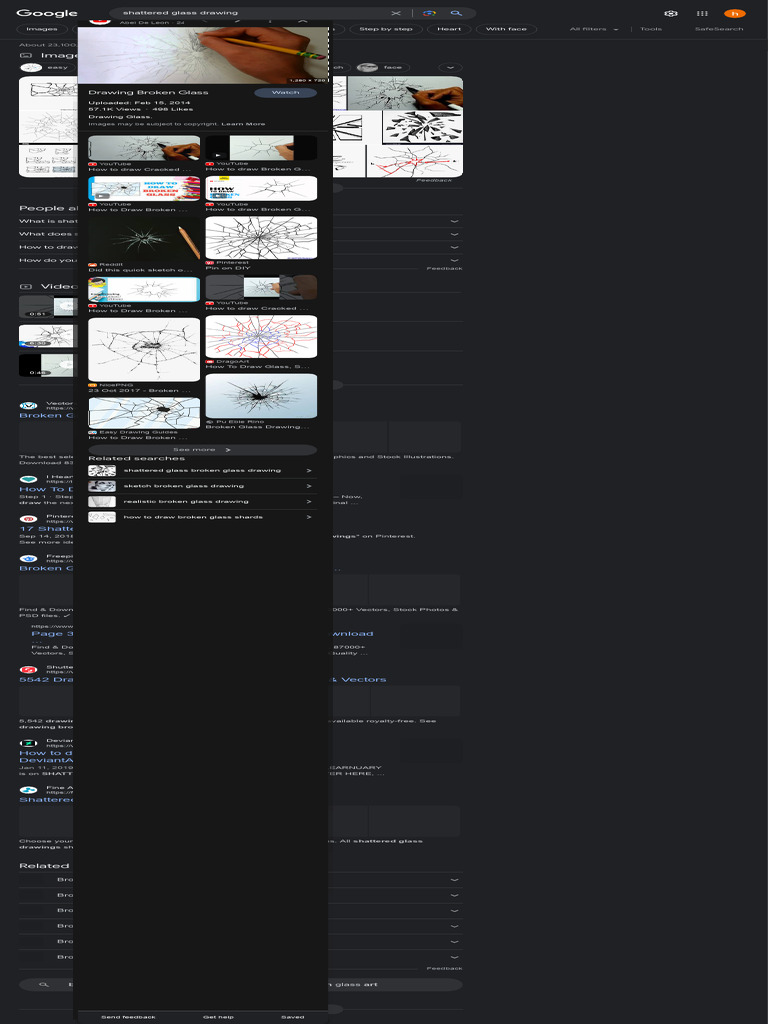 Shattered Glass Drawing - Google Search | PDF