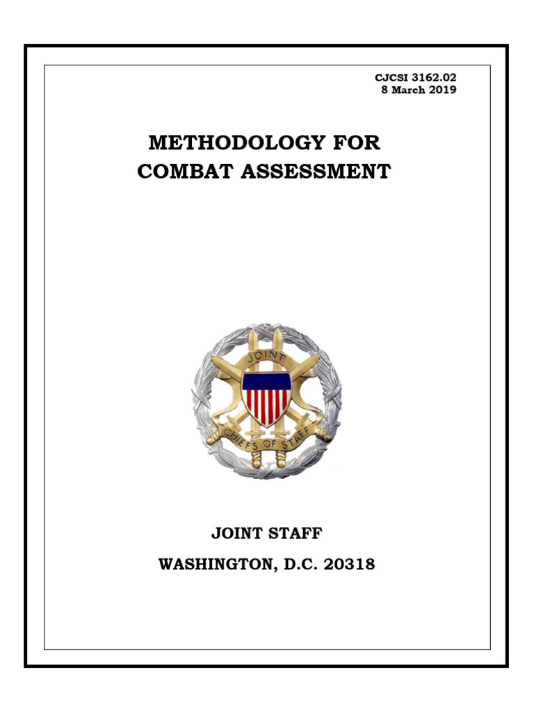 Combat Assessment Methodology CJCSI 3162.02 | PDF | Military ...