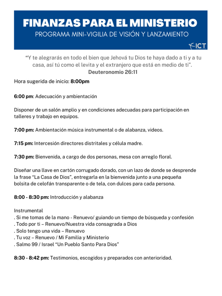 Programa Vigilia | PDF