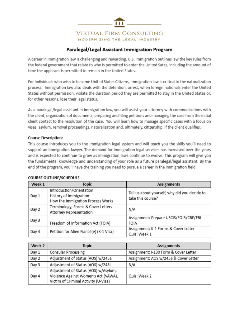 Course Curriculum 11 22 2023 | PDF | Paralegal | United States ...