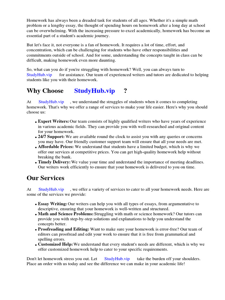 Homework Related Things | Download Free PDF | Homework