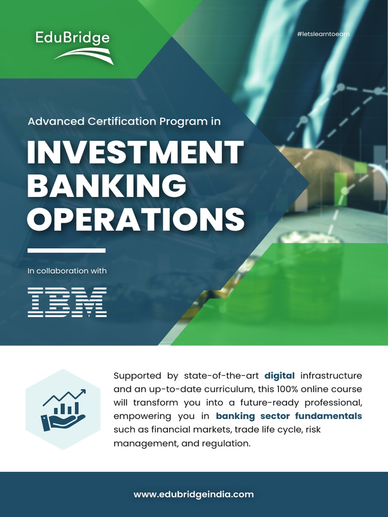 Investment Banking Operations Certification | PDF | Investing | Value ...