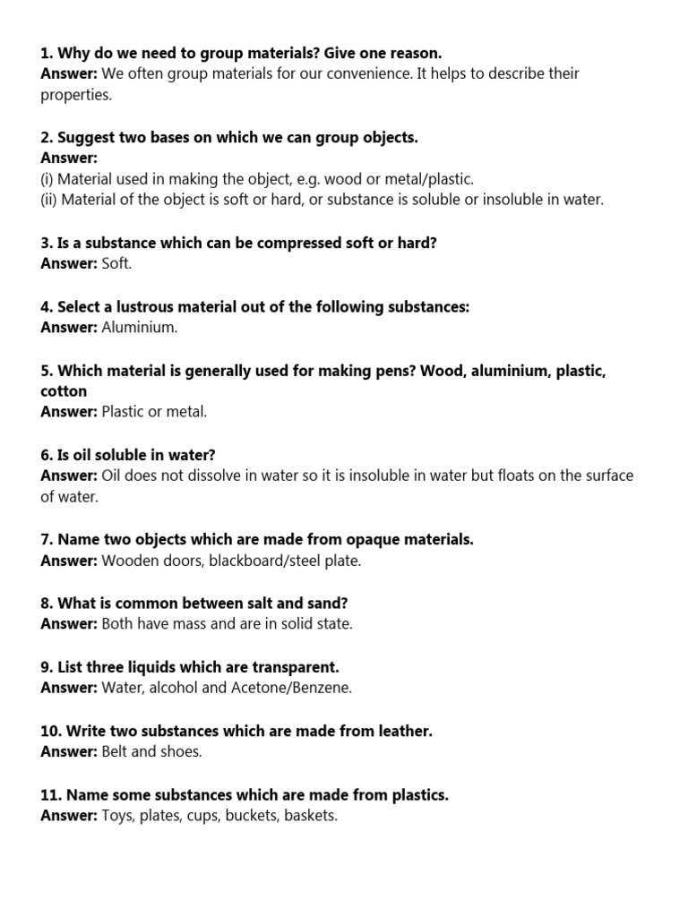 Material Properties Explained | PDF | Water | Solubility