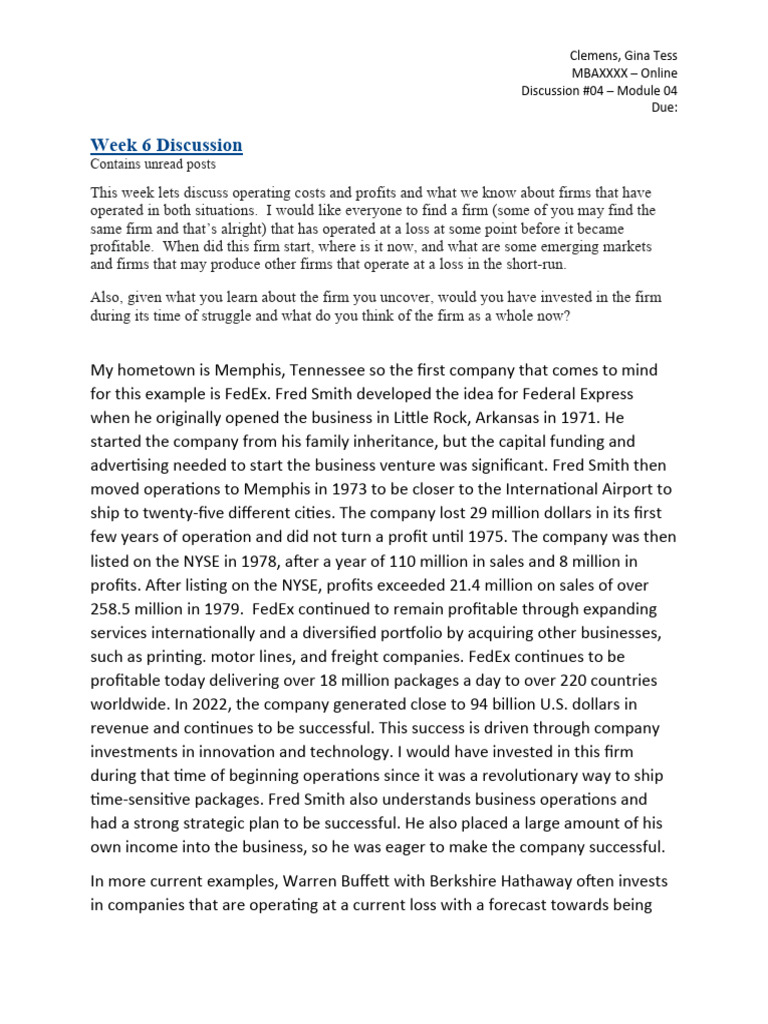 D6 Eco | PDF | Fed Ex | Financial Markets