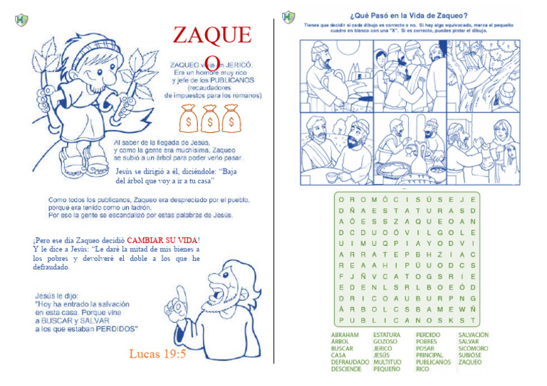 Zaqueo: Transformación y Generosidad | PDF