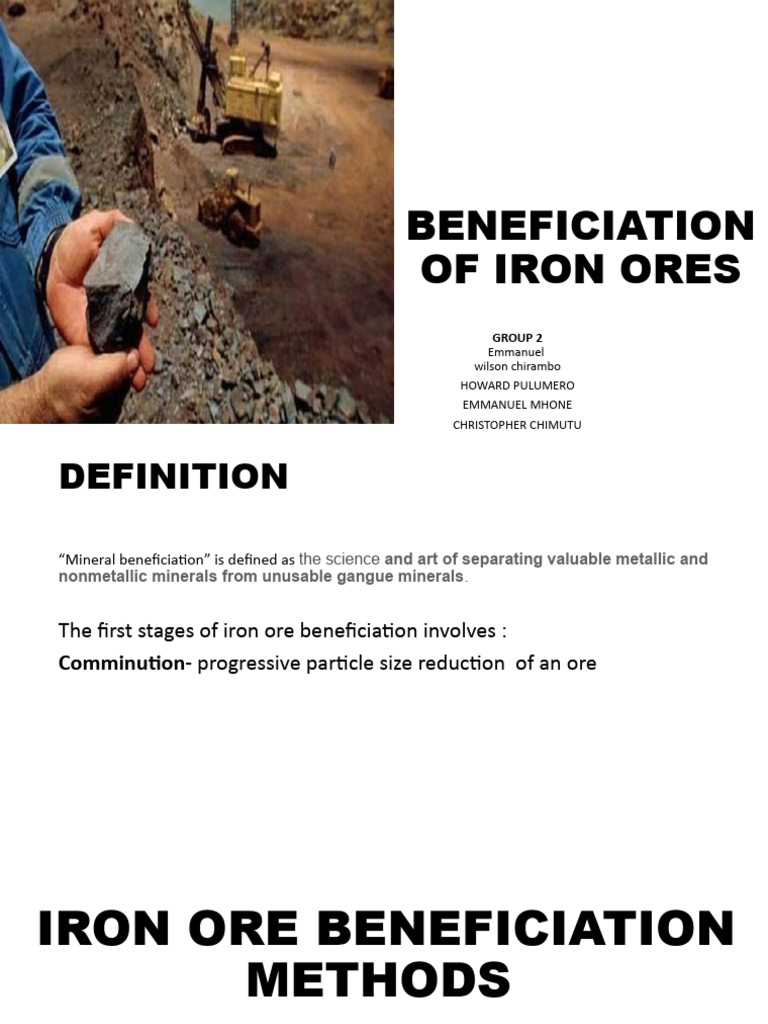 Iron Ore Beneficiation New | PDF | Science & Mathematics