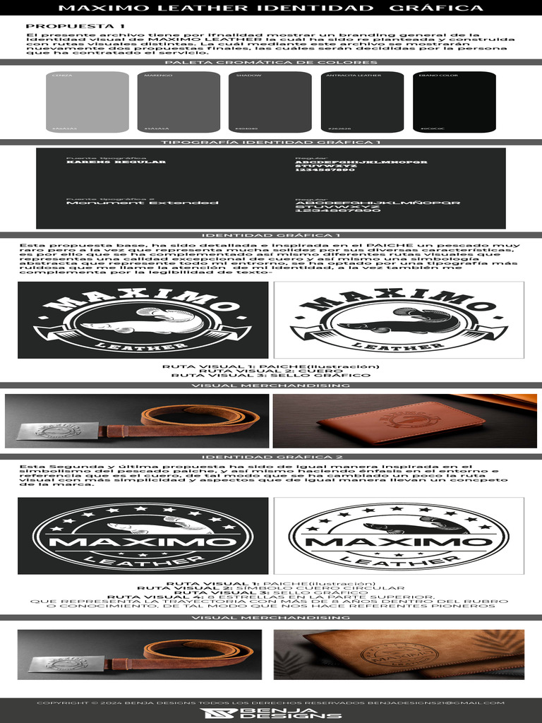 MAXIMO LEATHER 2 Branding | PDF | Gestión de la marca | Comunicación humana