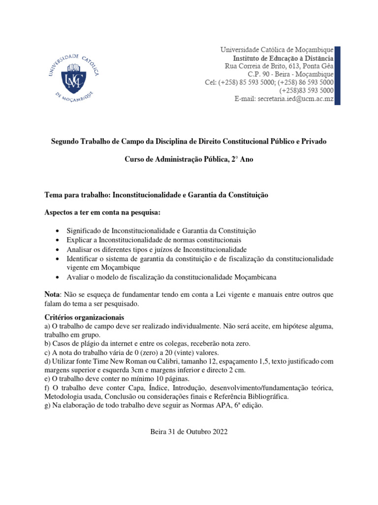 Segundo Trabalho de Campo de DCPP, Padrao | PDF