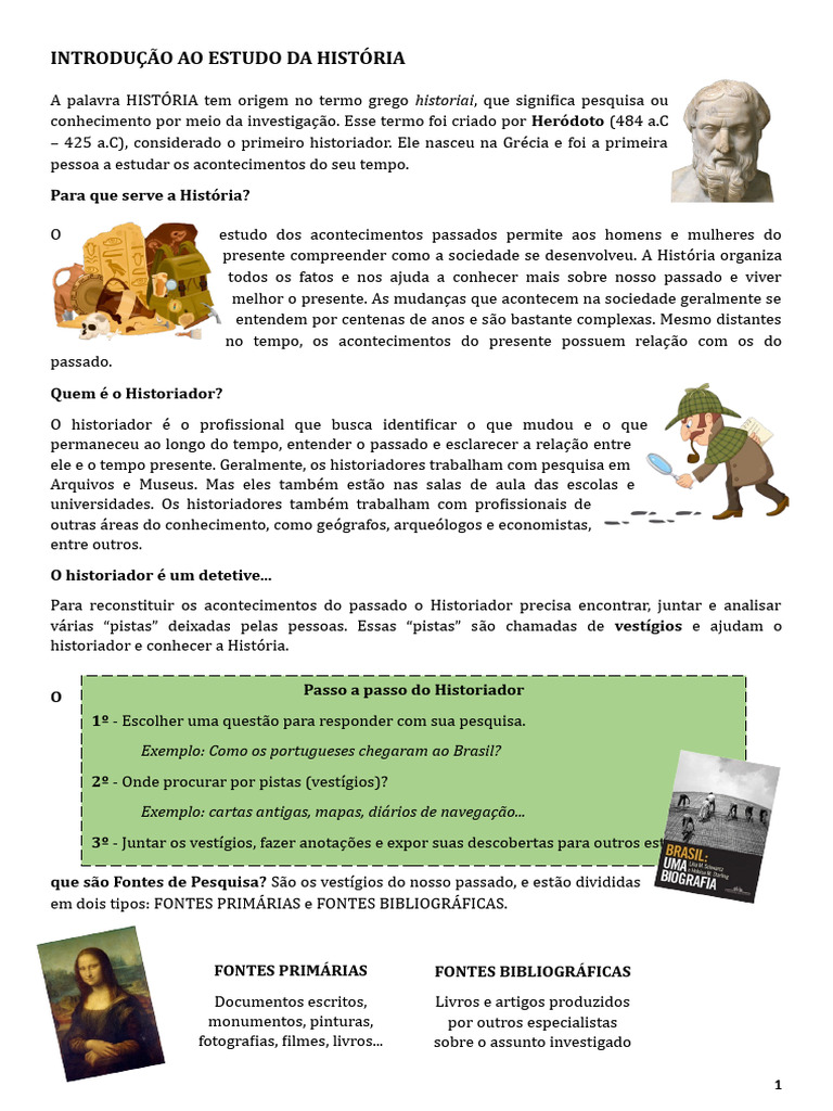 6º Ano (Apostila História) | PDF | Historiador | Tempo