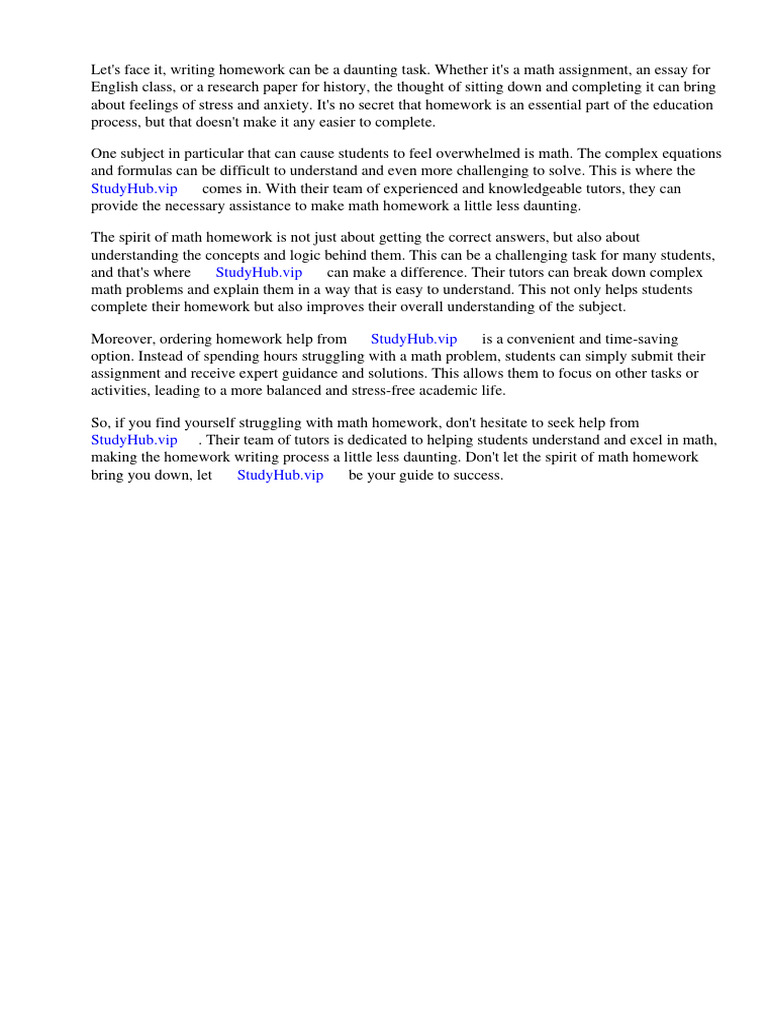 Spirit of Math Homework | PDF | Homework | Mathematics