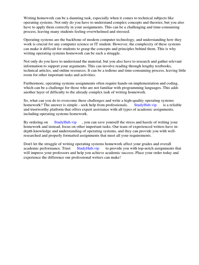 Operating Systems Homework 1 Pdf Operating System Cloud Computing