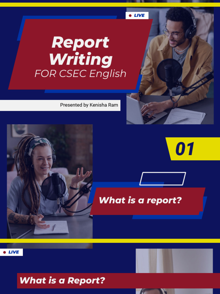 Report Writing for CSEC | PDF | Experience | Cognition
