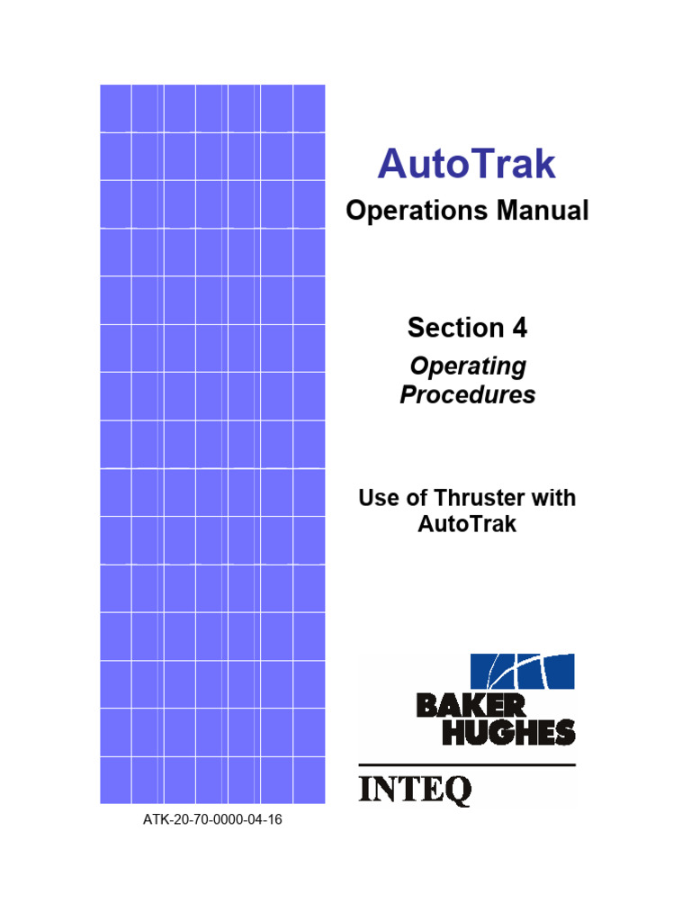 Thruster Use in AutoTrak Operations | PDF | Rocket Engine | Mechanical ...