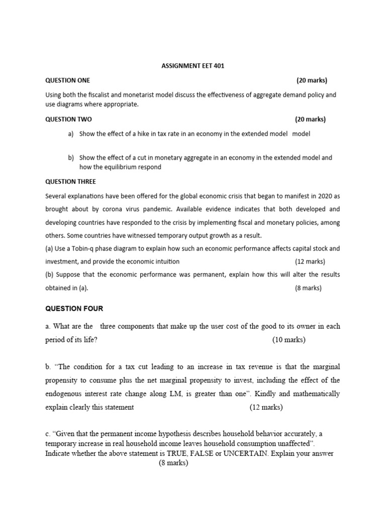 EET 401 Assignment | PDF | Technology & Engineering