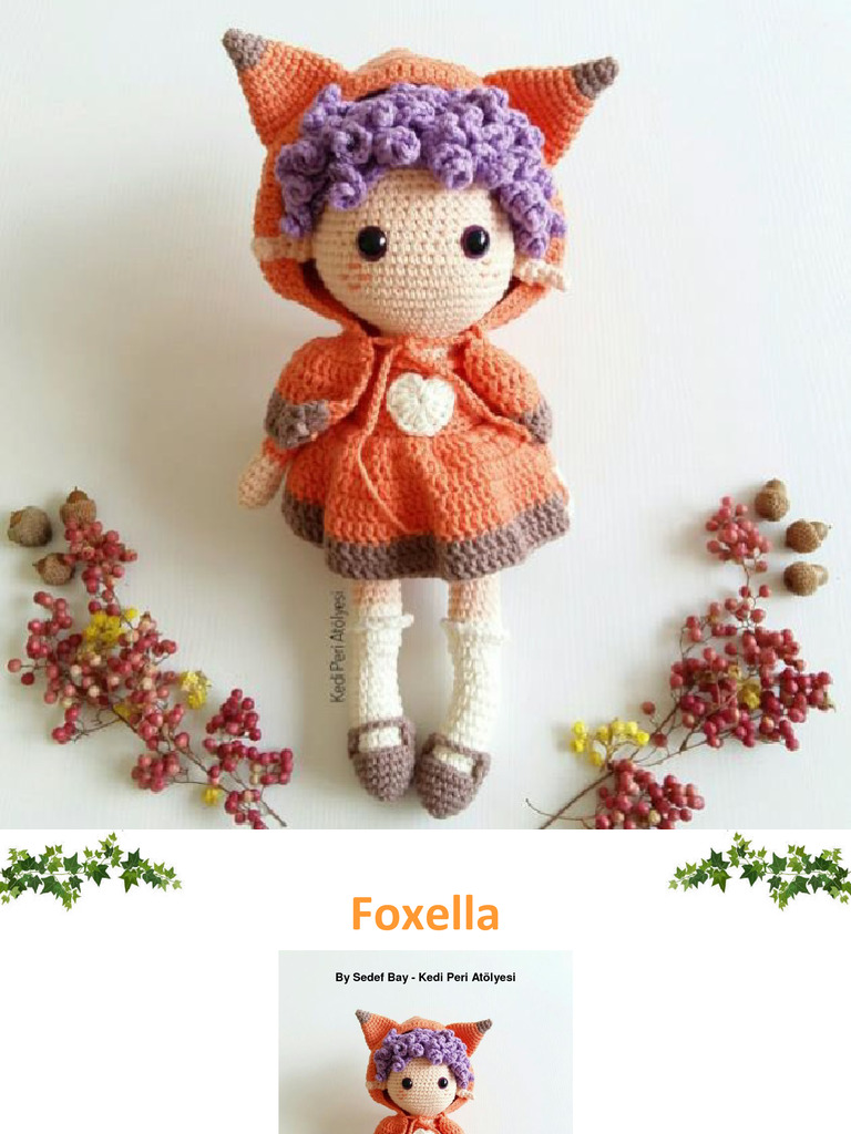 Foxella | PDF | Crochet | Textile Arts