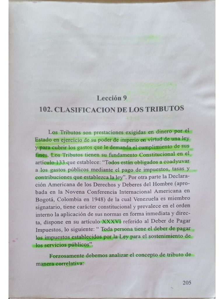 Clasificación de Los Tributos | PDF