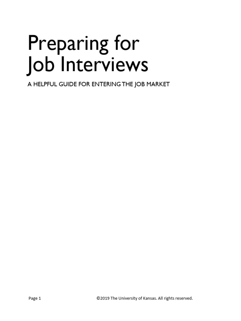 Interview Booklet Accessible Version | PDF | Cost Of Living | Employment