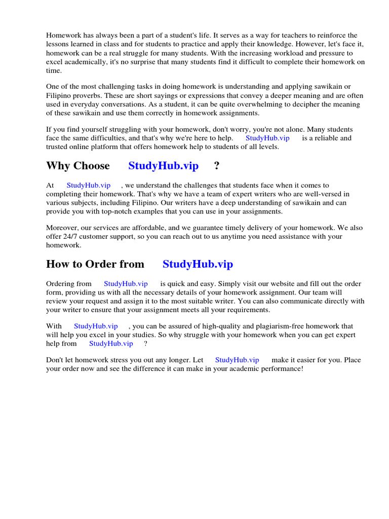 Mr Homework Mga Halimbawa Ng Sawikain | PDF | Homework | Tagalog Language