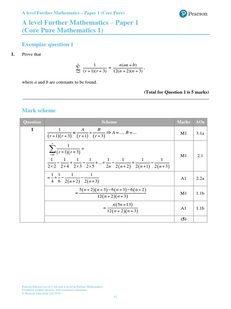 Further Math Exam Solutions | PDF | Area | Quadratic Equation