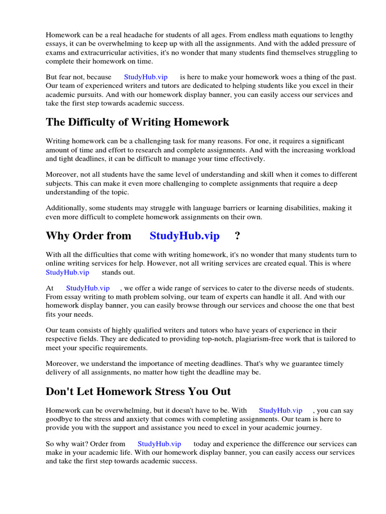 Homework Display Banner | PDF | Homework | Classroom