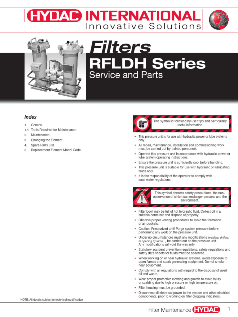 Gen Oil Filter Manual - 201712041100 | PDF | Valve | Screw