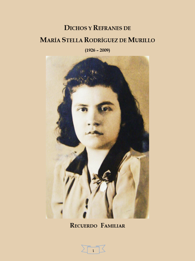 Dichos de Doña Stellita de Murillo | PDF