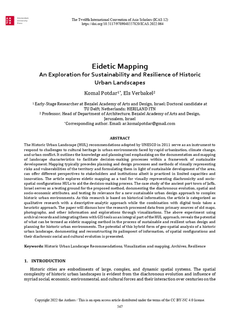Eidetic Mapping | PDF | Geographic Information System | Spatial Analysis