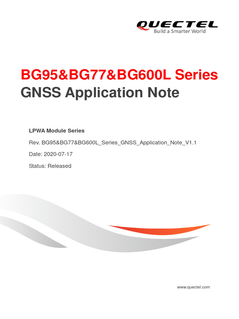 BG95&BG77&BG600L Series GNSS Application Note | Download Free PDF | Parameter (Computer ...