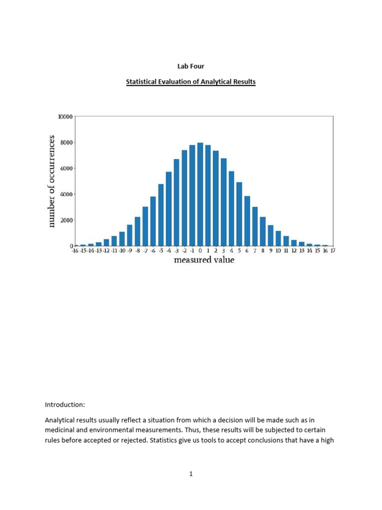 Lab 4 Pdf Coefficient Of Variation Standard Deviation