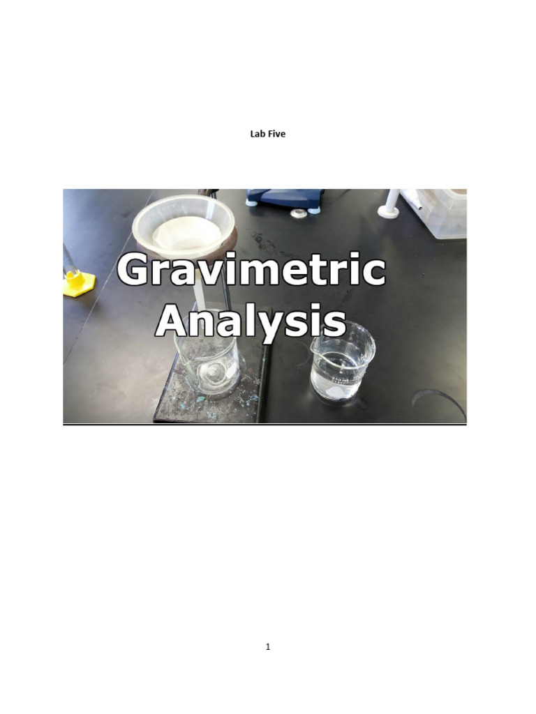 Gravimetric Analysis of Sulfate | PDF | Precipitation (Chemistry ...