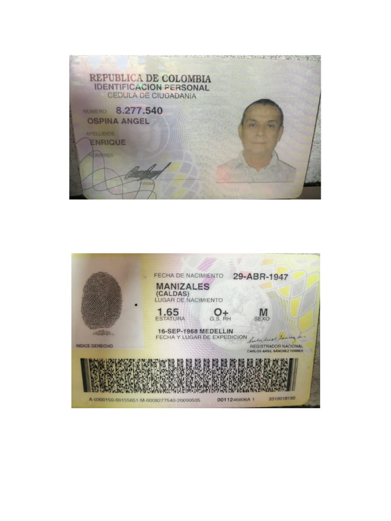 Documento SR Enrique Cedula | PDF