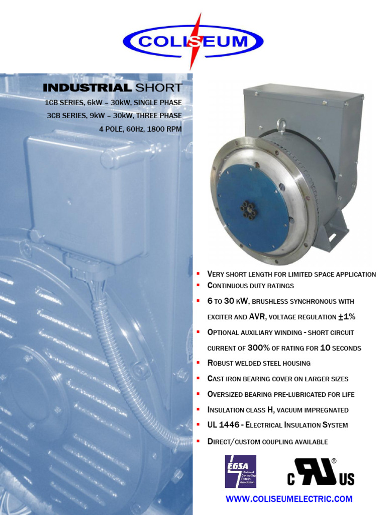 Industrial Generators Specs | PDF | Insulator (Electricity ...