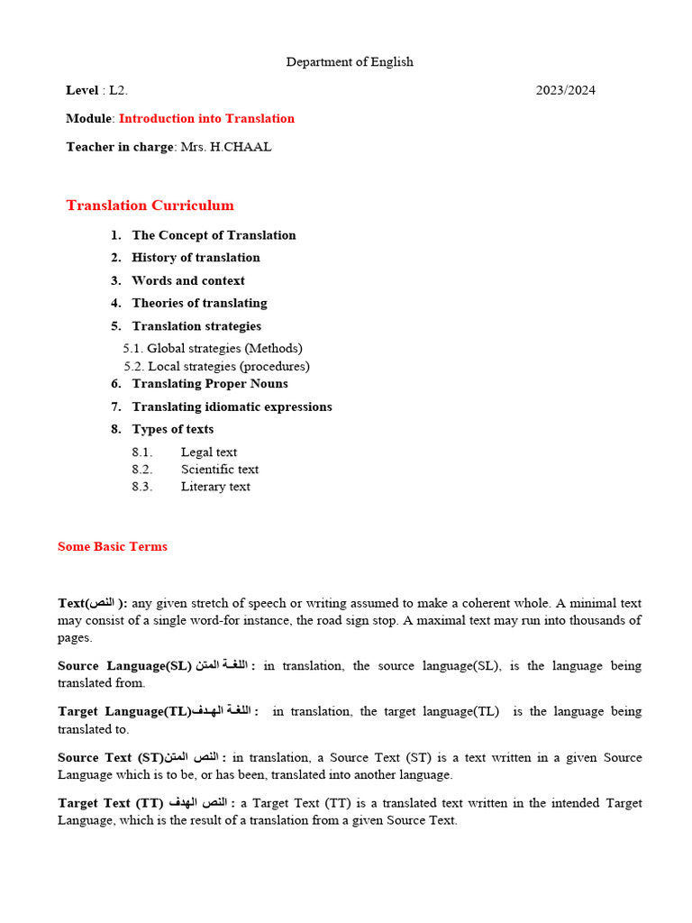 L2 Translation | PDF | Translations | Semantics
