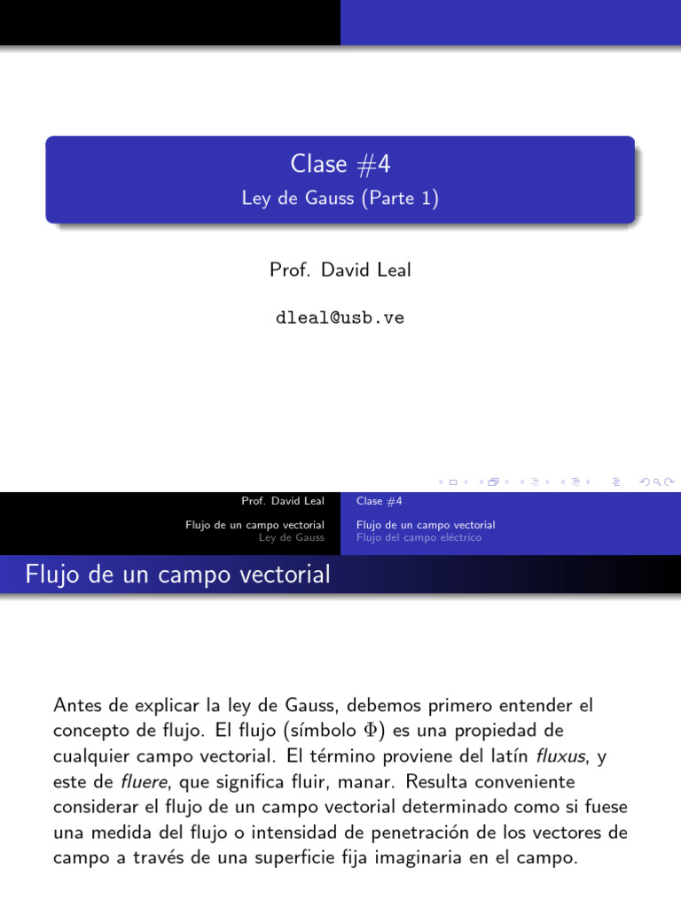 Ley de Gauss y Flujo Eléctrico | PDF | Campo eléctrico | Electricidad