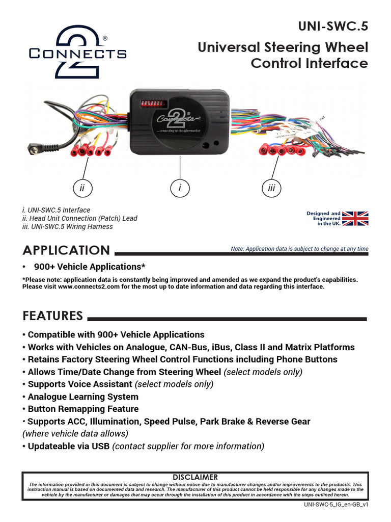 Universal Steering Wheel Control Guide | PDF | Menu (Computing ...