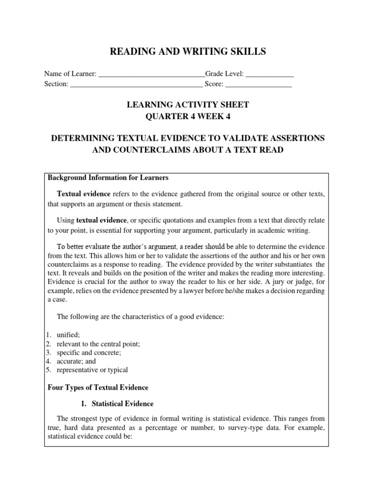 RWS Q4WK4 | PDF | Diseases And Disorders | Health Sciences