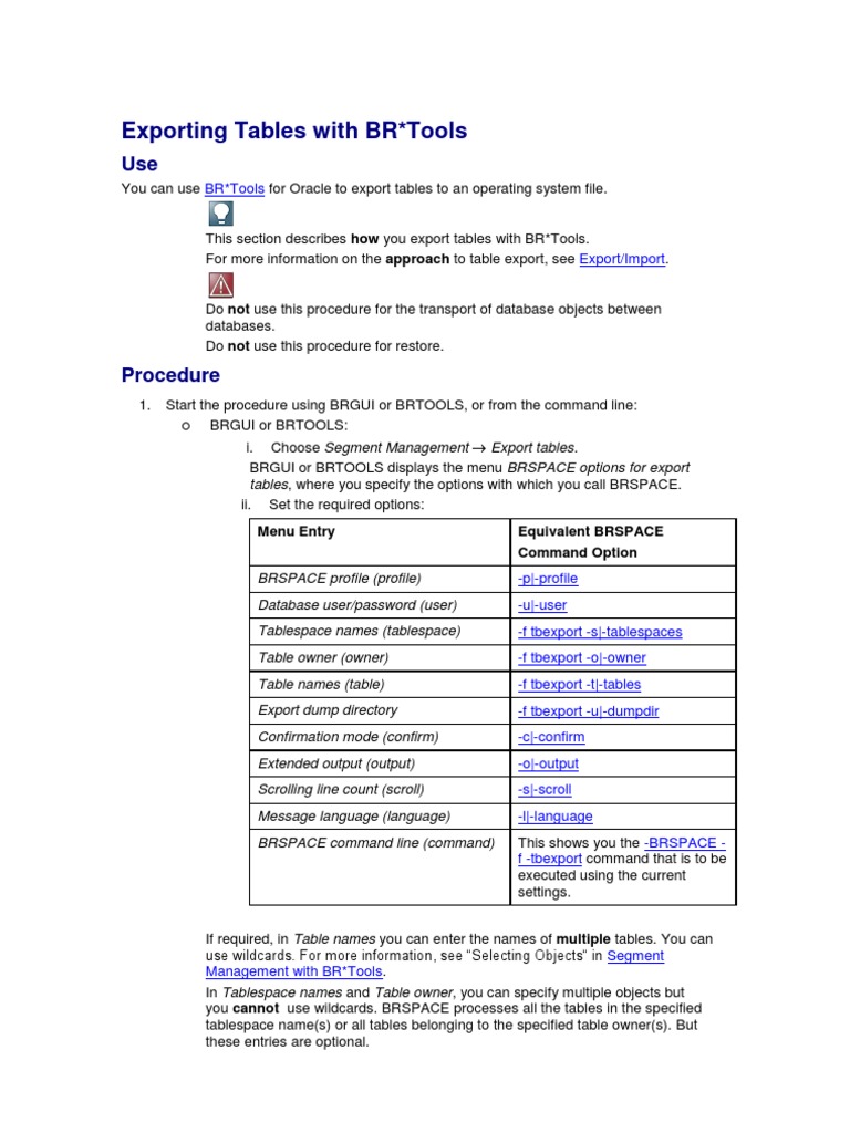 Export Tabela | PDF | Command Line Interface | Databases