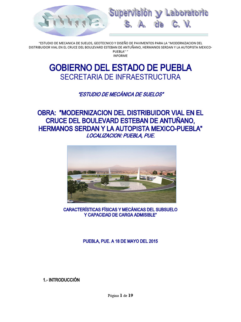 Informe Mecanica de Suelos | PDF | Fundación (Ingeniería) | Hormigón