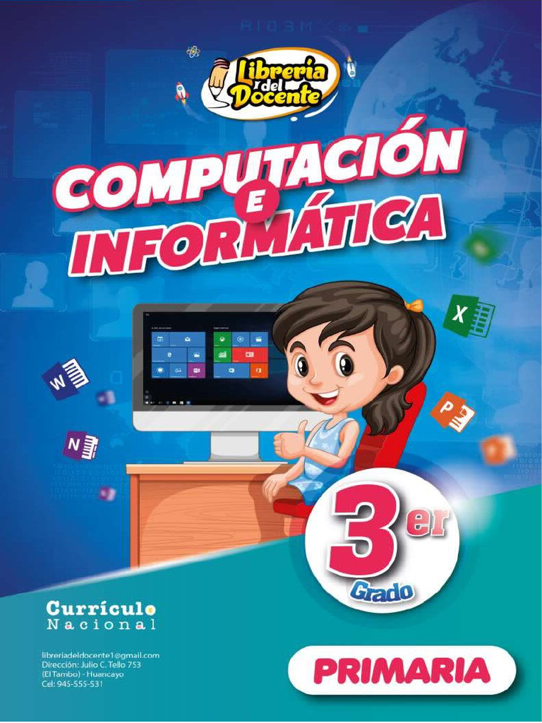Computación para 3er Grado de Primaria | PDF | Periférico | Archivo de computadora