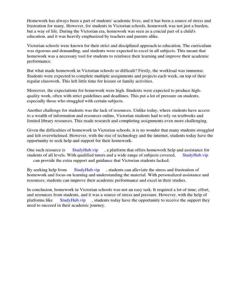 Victorian School Homework Challenges | PDF | Homework | Teachers