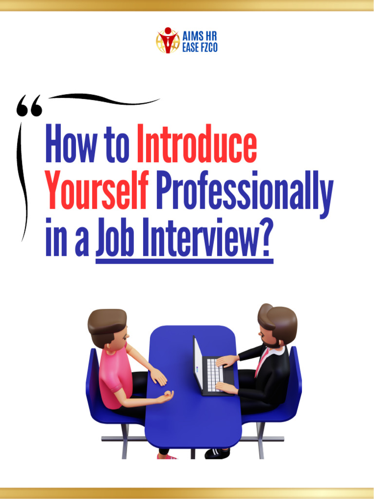 How To Introduce Yourself Professionally | PDF | Motivation | Motivational