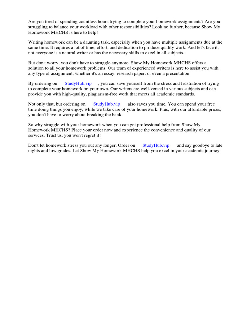 Show My Homework Mhchs | PDF | Ios | Mobile App