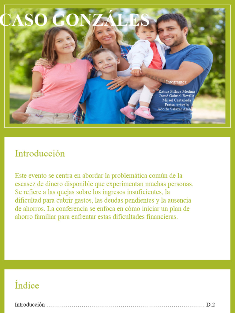 Caso Gonzáles | PDF | Alimentos