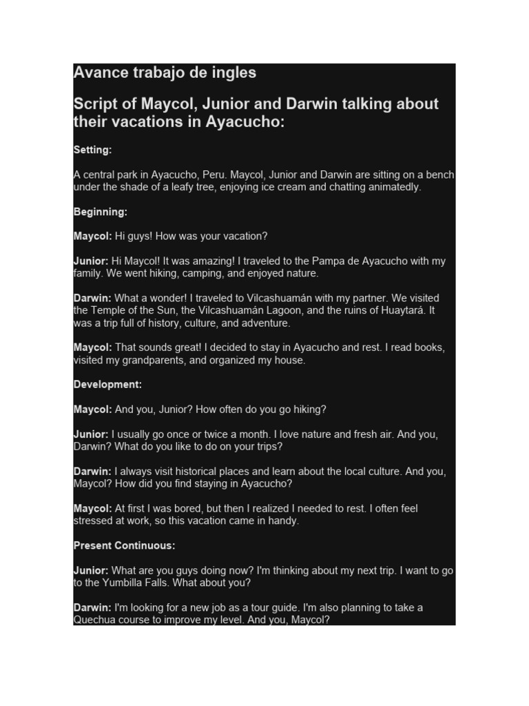 Avance Trabajo de Ingles | PDF