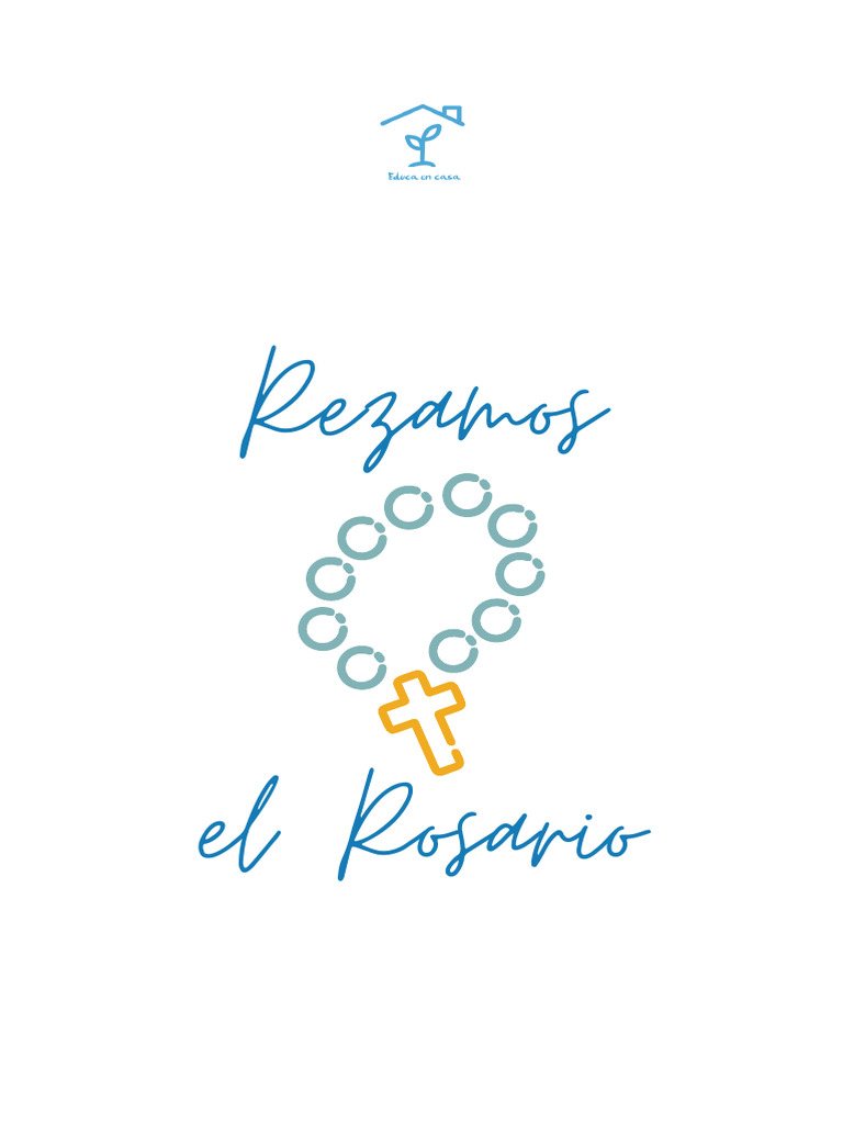 Como Rezar El Rosario-Niños | PDF | María, madre de Jesús | Creencia y doctrina cristiana