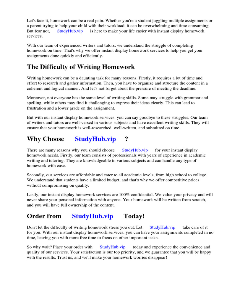 Instant Display Homework | PDF | Android (Operating System) | Homework