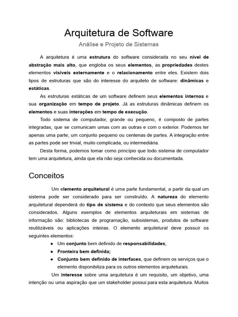 Fundamentos de Arquitetura de Software | PDF | Model-View – Controller ...