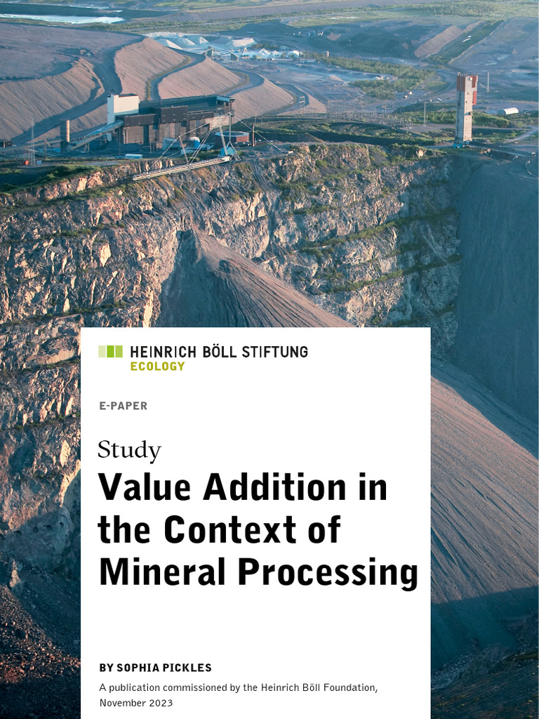 E-Paper Value Addition in The Context of Mineral Processing | Download Free PDF | Mining ...